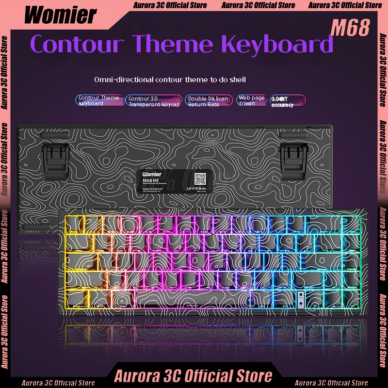 Jual Womier M68 He Gaming Keyboard Contour E-Sport Driver 0.04rt Socd ...