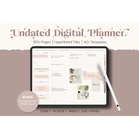 Jual Neutral Undated Yearly Digital Planner | Shopee Indonesia