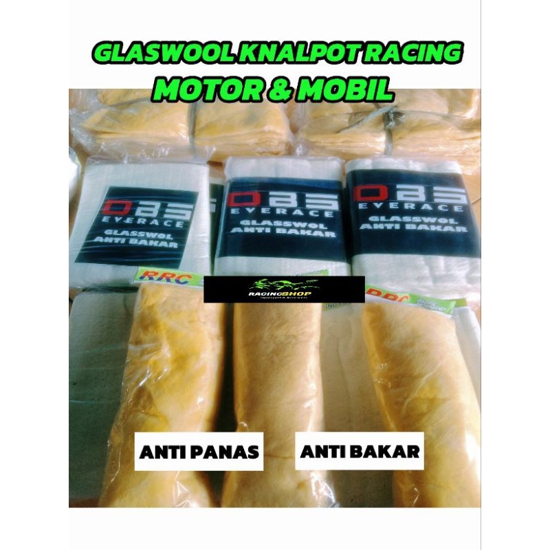 Jual Glasswool Gasbul knalpot Anti Bakar Knalpot Racing Glaswol knalpot ...