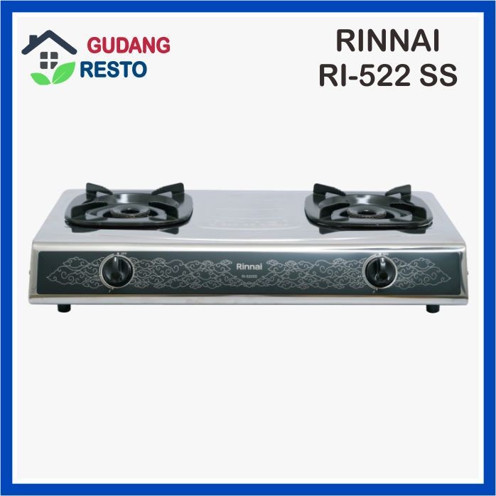 Jual Rinnai RI 522ss / RI 522 ss Kompor Gas Elpiji LPG RI522 Stainless ...