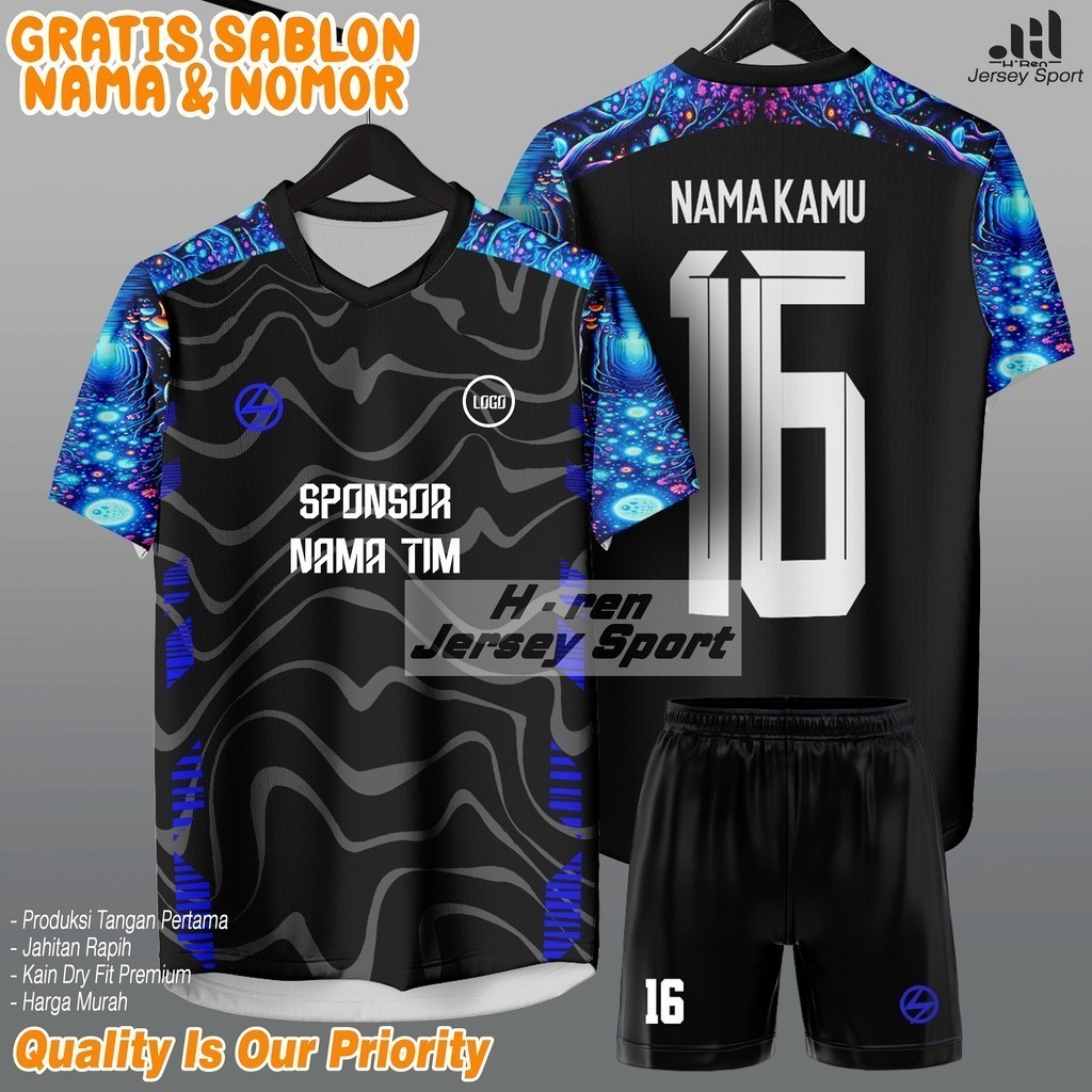Jual Jersey COSTUM NAMA NOMOR LOGO NAMA CLUB Bola futsal volly Dewasa ...