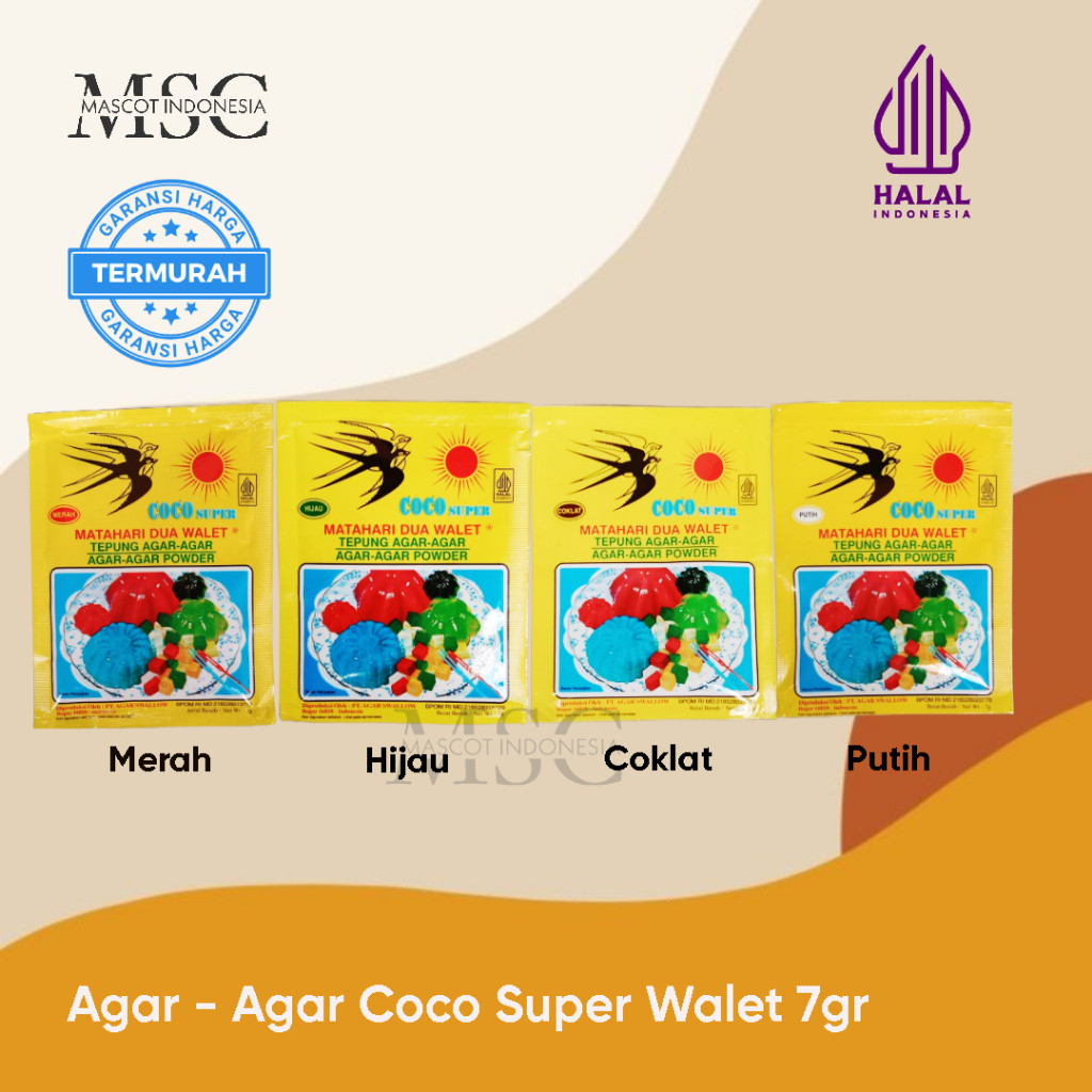 Jual Agar Swalow | Agar Agar Powder| Agar Agar Coco Super matahari dua ...