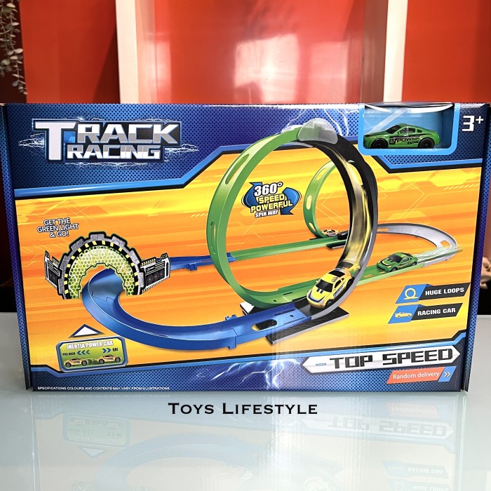 Jual Mainan Anak Paket Trek Track Mobil Racing 360 Spin Seperti ...