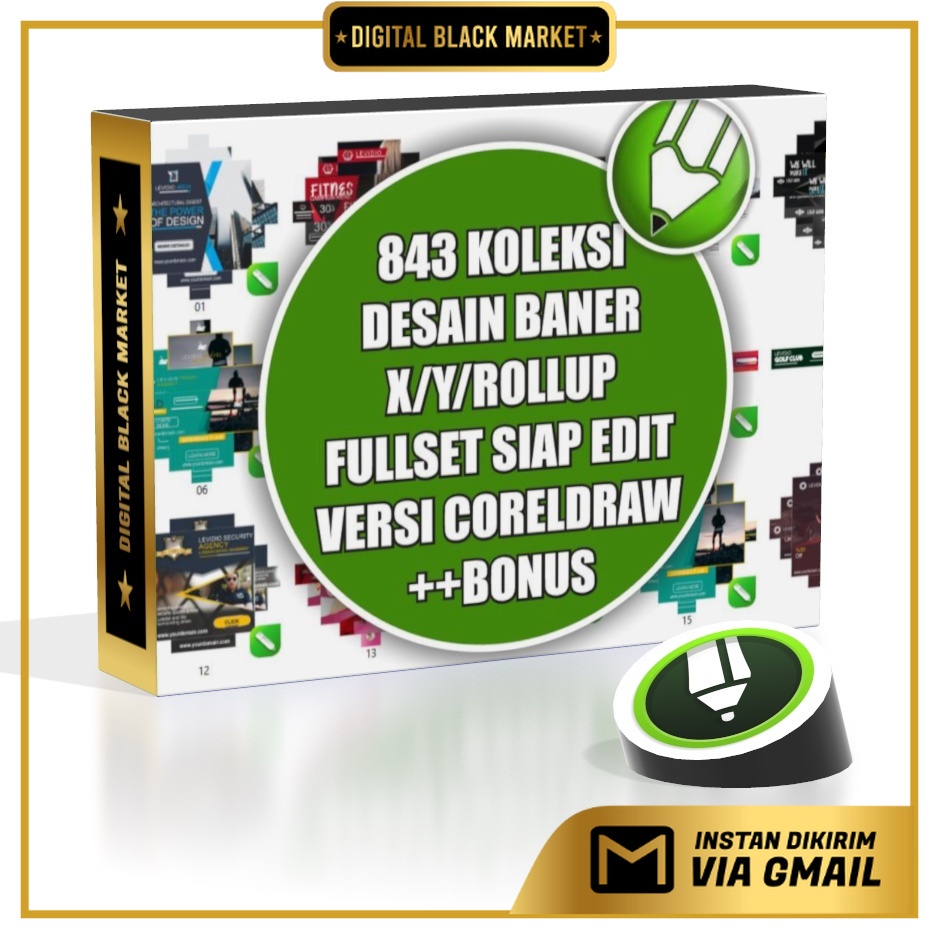 Jual 843 Baner Fullset Editable Cdr Only - Coreldraw Template | Shopee ...