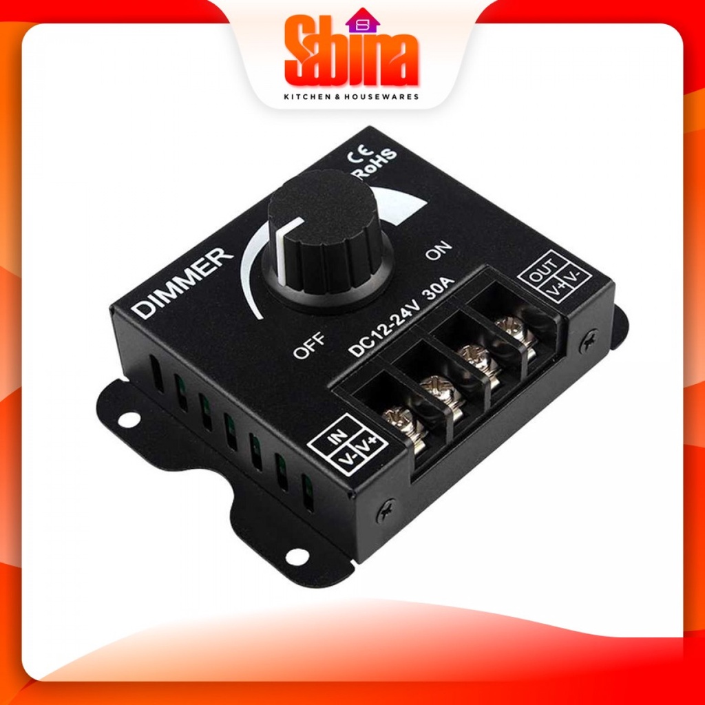 Jual Dimmer Lampu LED One Color Brightness Controller 12-24V 30A ...