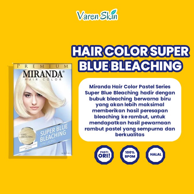 Jual MIRANDA Hair Color (Cat Rambut Permanen) Pastel Series Super Blue ...
