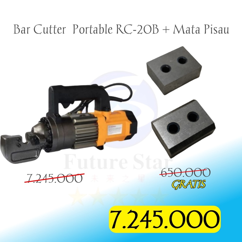 Jual Mesin Bar Cutter Cutting 20mm Portable Mesin Potong Besi Beton RC ...