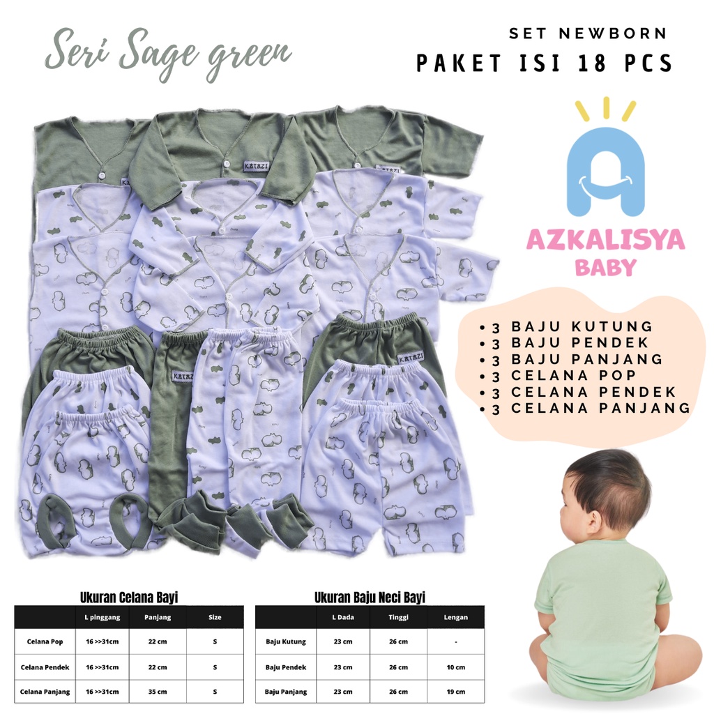 Jual Paket Brojol Hemat 18 Pcs Baju Bayi Baru Lahir Lebih Murah ...