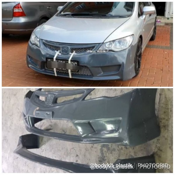Jual bodykit bumper depan lips honda civic fd type r - GRT | Shopee Indonesia