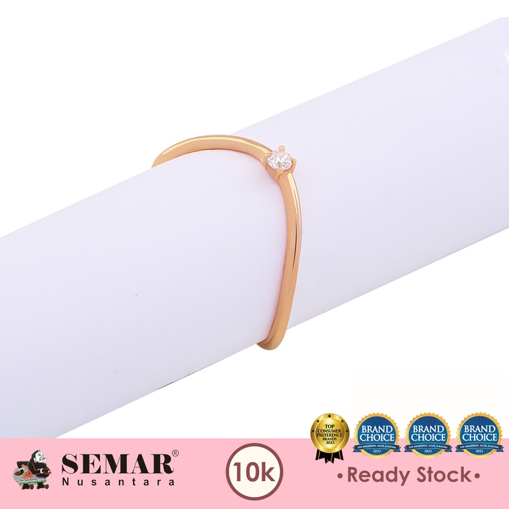 Jual Cincin Emas Wavy Line Gold 10K Semar Nusantara | Shopee Indonesia
