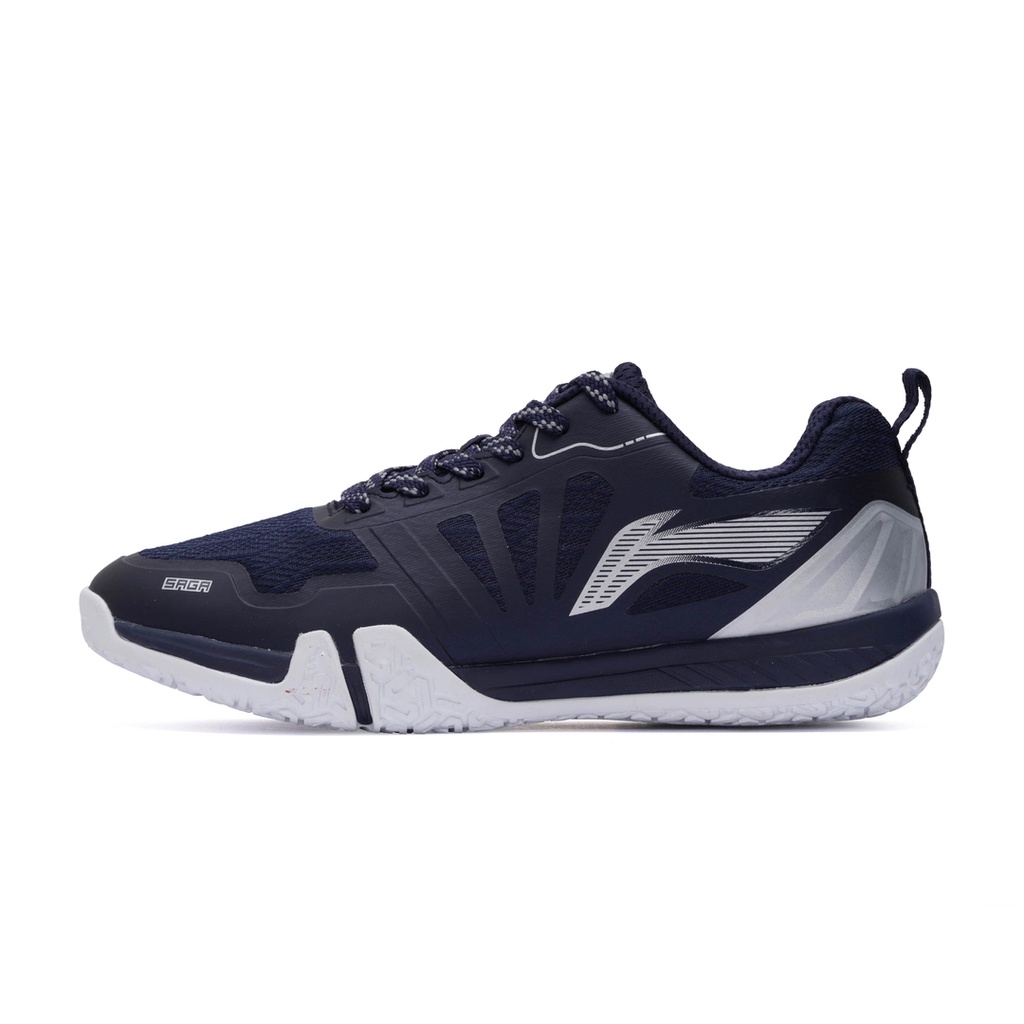 Jual Sepatu LiNIng Badminton Shoes Saga Lite 7 AYTS089 Navy/Silver Li ...