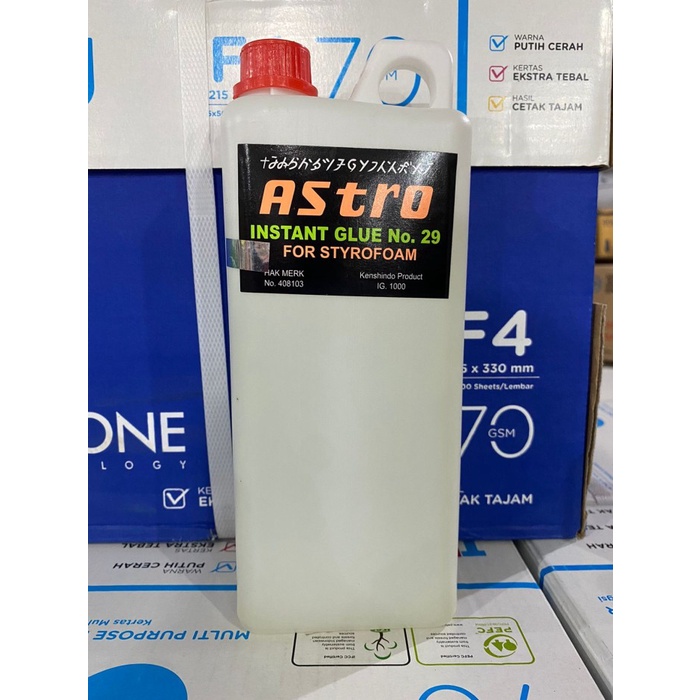 Jual Lem Astro Gabus Styrofoam Kertas Serbaguna / Instant Glue 1000ml ...