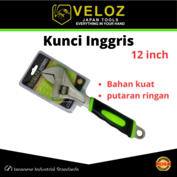 Jual VELOZ Kunci inggris 12 INCH adjustable wrench KUNCI BAGO BACO ...