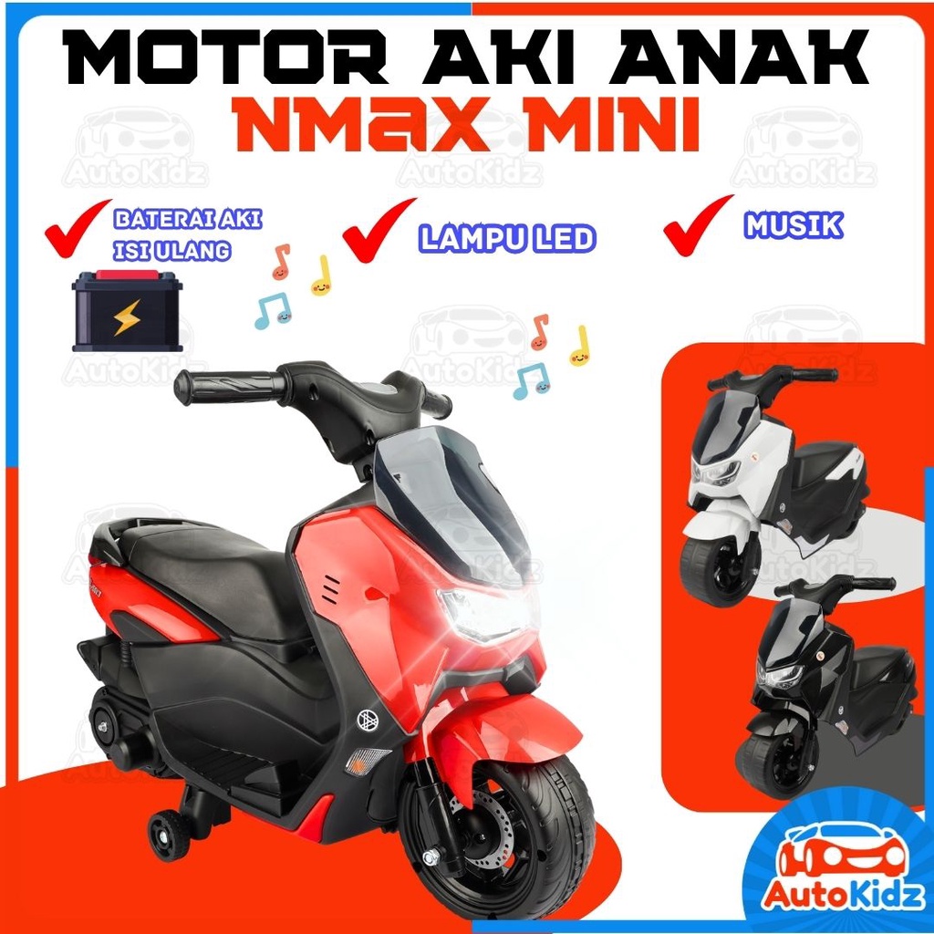 Jual Mainan Motor Ride On Aki Anak Nmax Mini Toys | Shopee Indonesia