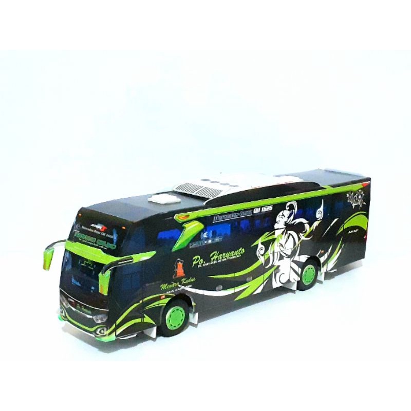 Jual Miniatur Papercraft Bus Haryanto Sawung Galing full lampu | Shopee ...