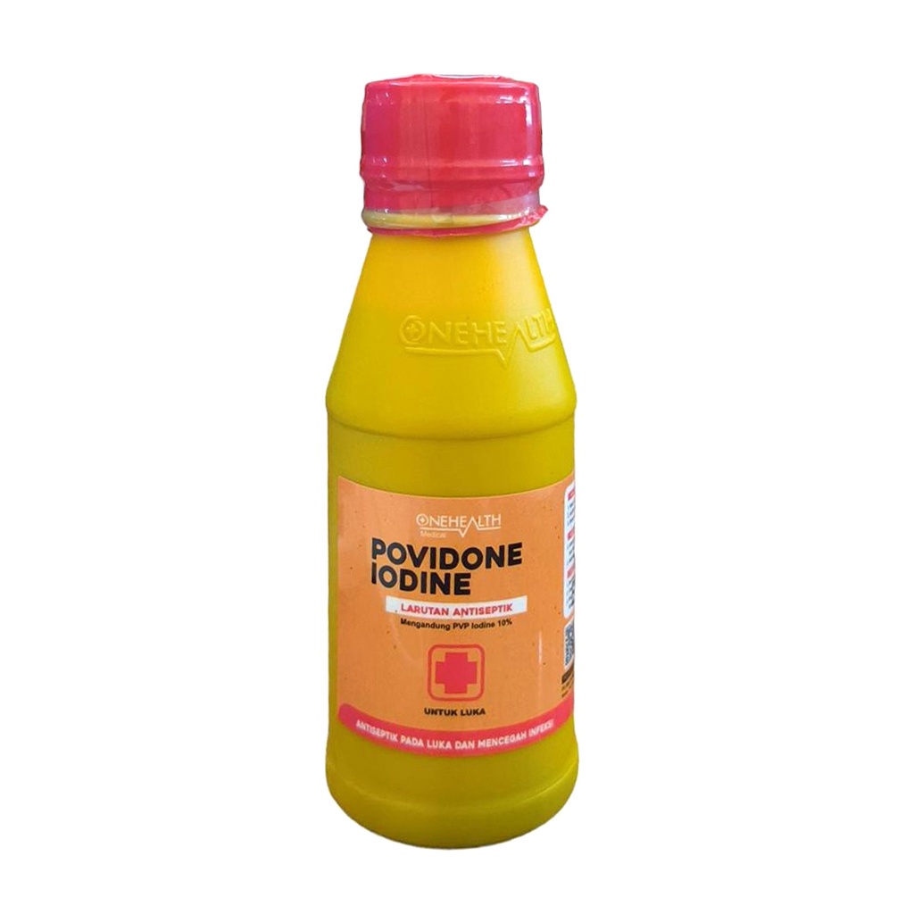 Jual Povidone Iodine OneHealth 100ml Antiseptik P3K Obat Tetes Luka ...