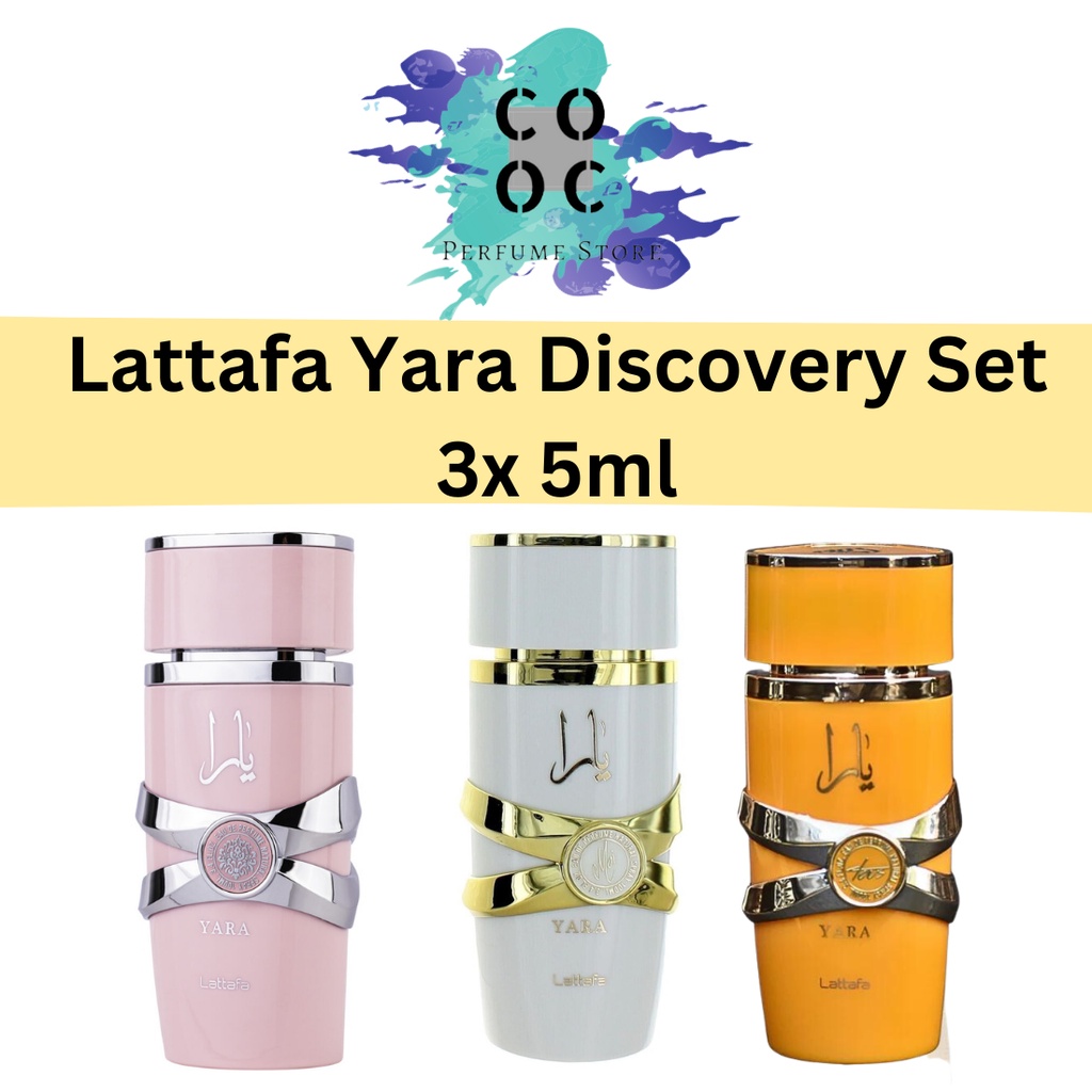 Jual Decant Discovery Set Parfum Lattafa Yara Series 3x5ml Yara+ Moi+ ...