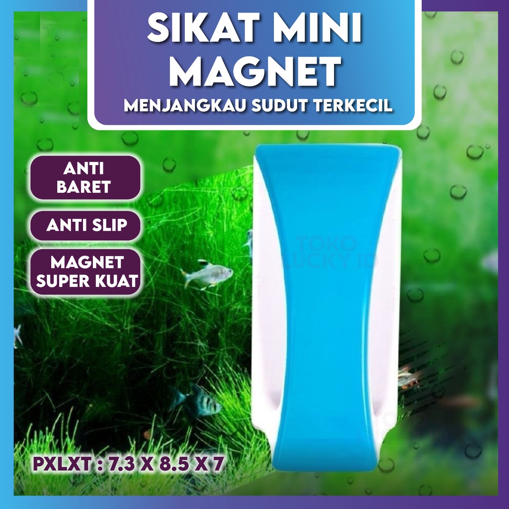 Jual Sikat Magnet Aquarium Mini Pembersih Kaca Premium Design Kecil ...