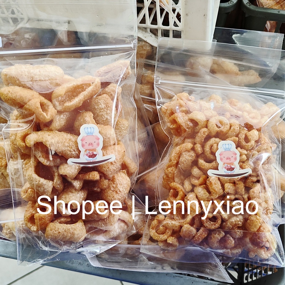 Jual PREMIUM Snack Kerupuk Kulit Babi Crispy Pork Skin Yam Mie Cu Jiu ...