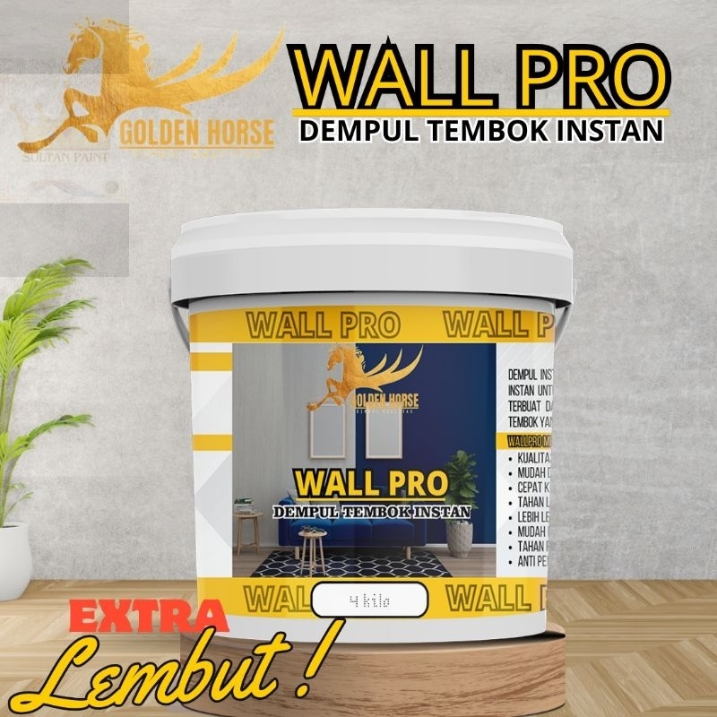 Jual Dempul Tembok Instan - Wall Pro - Golden Horse | Shopee Indonesia