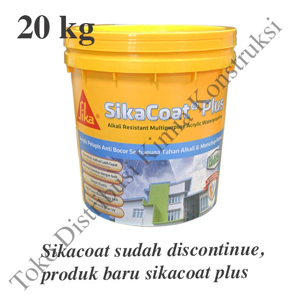 Jual Sikacoat Sika Coat Plus Cat Pelapis Anti Bocor 20kg Waterproofing ...