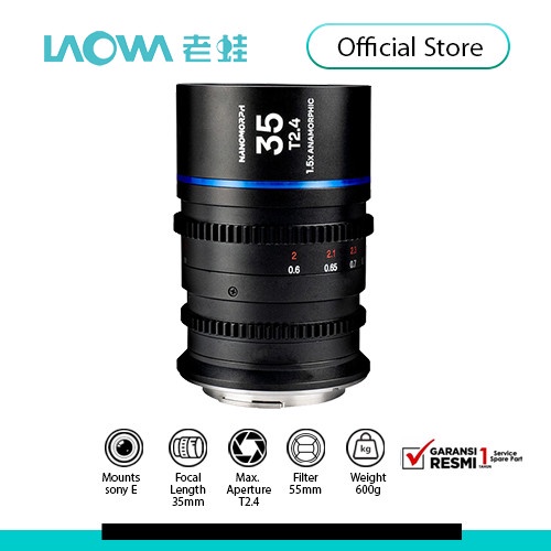 Jual Laowa Nanomorph 35mm T2.4 1.5x S35 Lens - Lensa Kamera Anamorphic ...