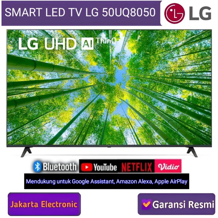 Jual SMART TV LG 50 inch 50UQ8050 LED TV UHD 4K 50UQ8050PSB UQ8050 Original | Shopee Indonesia