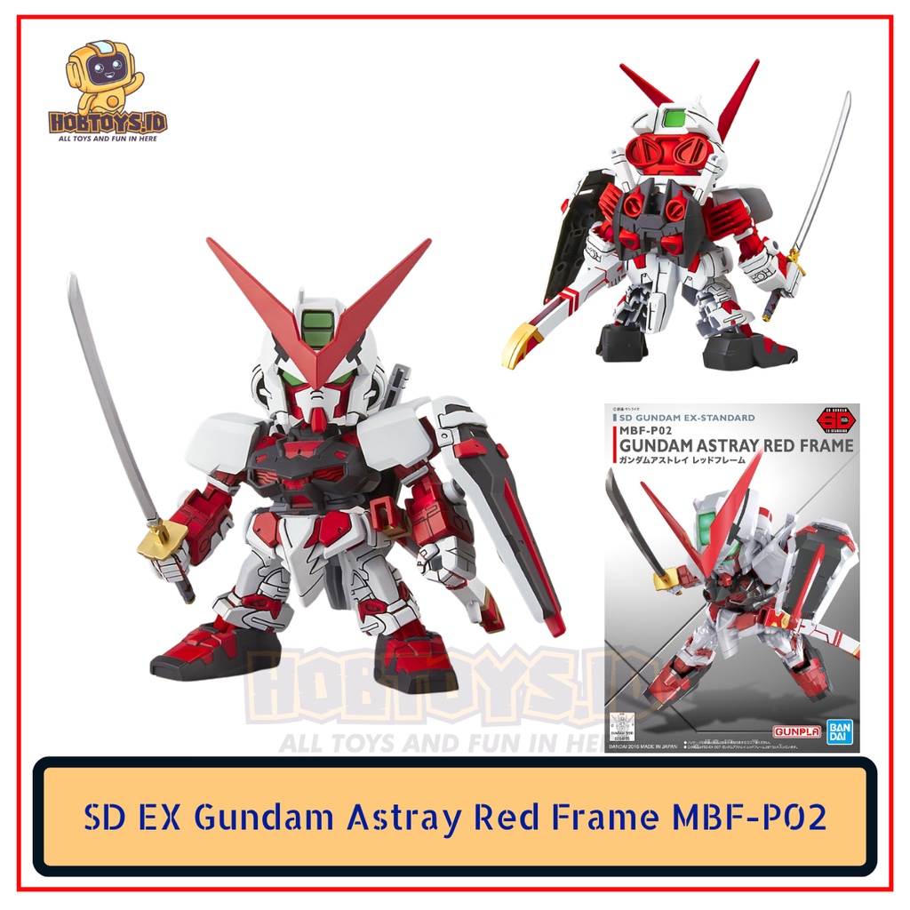 Jual SD EX Standard Gundam Astray Red Frame | Shopee Indonesia