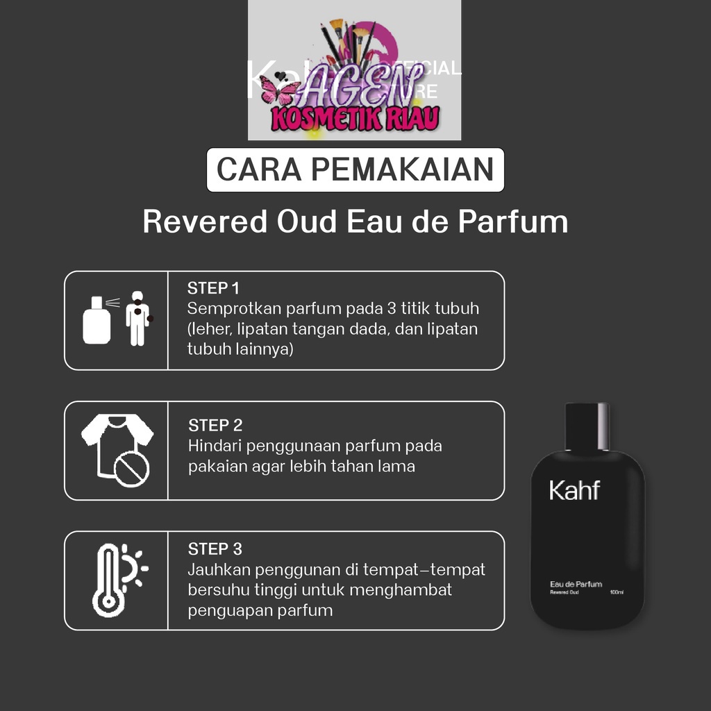 Jual Kahf Revered Oud Eau de Parfum 100 ml - Parfum hitam | Shopee ...