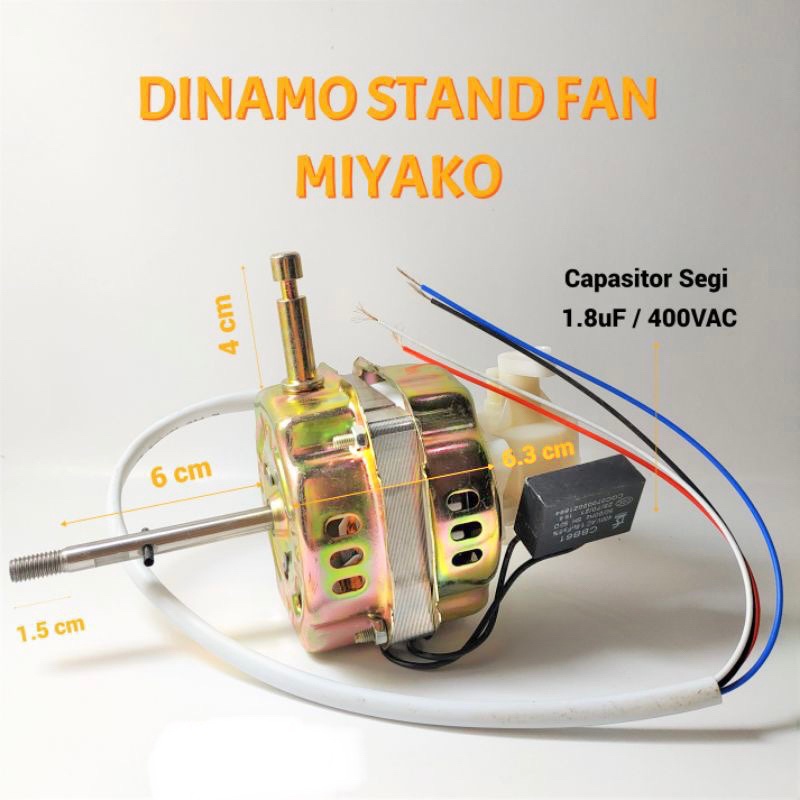 Jual DINAMO MOTOR KIPAS ANGIN MODEL MIYAKO RRT 12 IN 16 IN DINAMO STAND ...