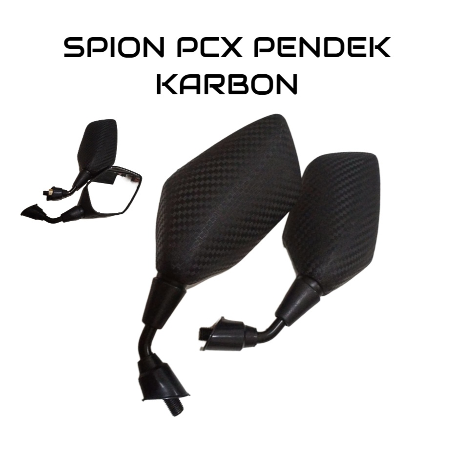 Jual #GR# Spion Motor Spion Pcx Spion Tangkai pendek KARBON Universal ...