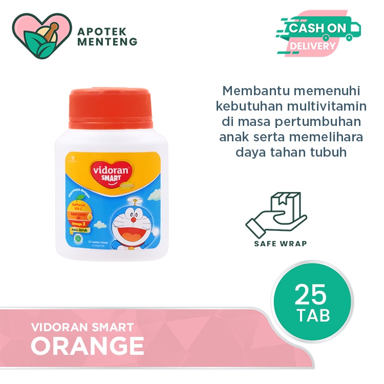 Jual Vidoran Smart Orange 25 Tablet - Tablet Multivitamin dan Daya ...