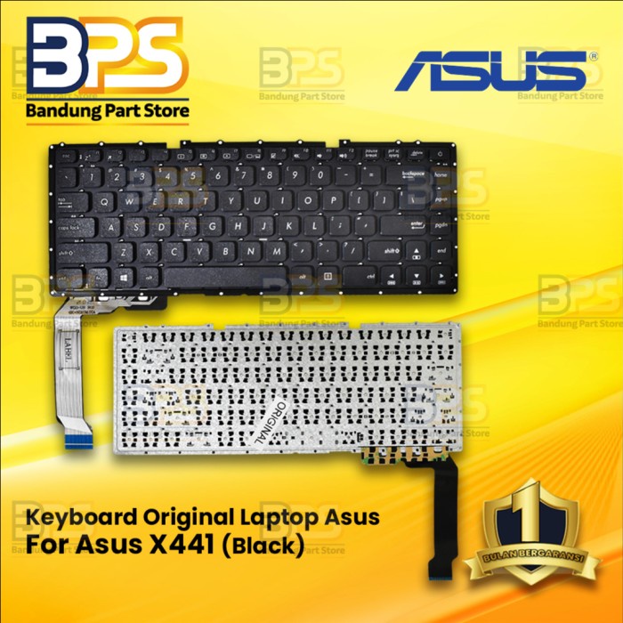 Jual Keyboard Asus X441 For Laptop Series X441S X441U A441 X44S Black ...
