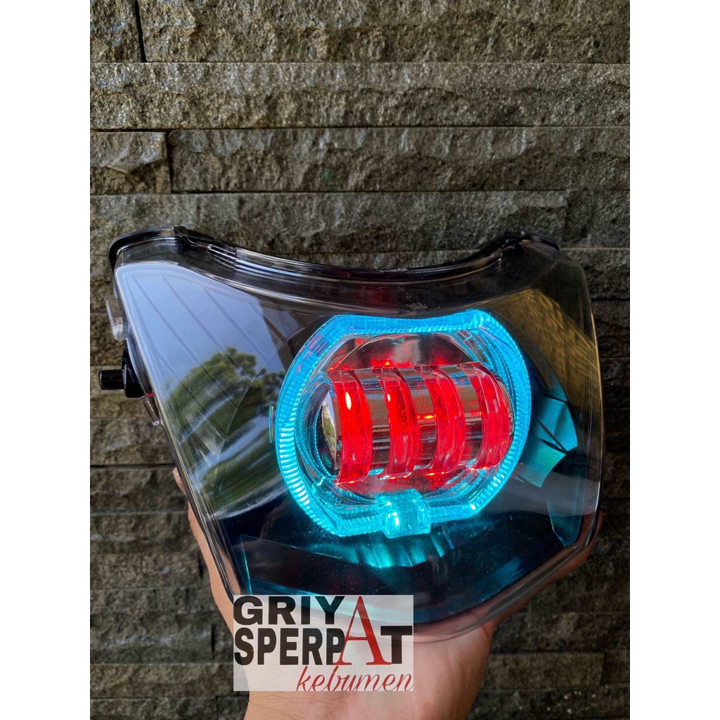 Jual LAMPU DEPAN SUPRA FIT NEW BILED PROJIE CUSTOM SUPER KECE | Shopee ...