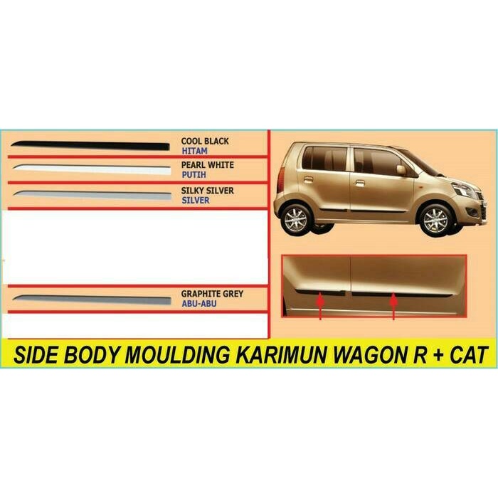 Jual List Body Side Moulding Karimun Wagon R | Shopee Indonesia