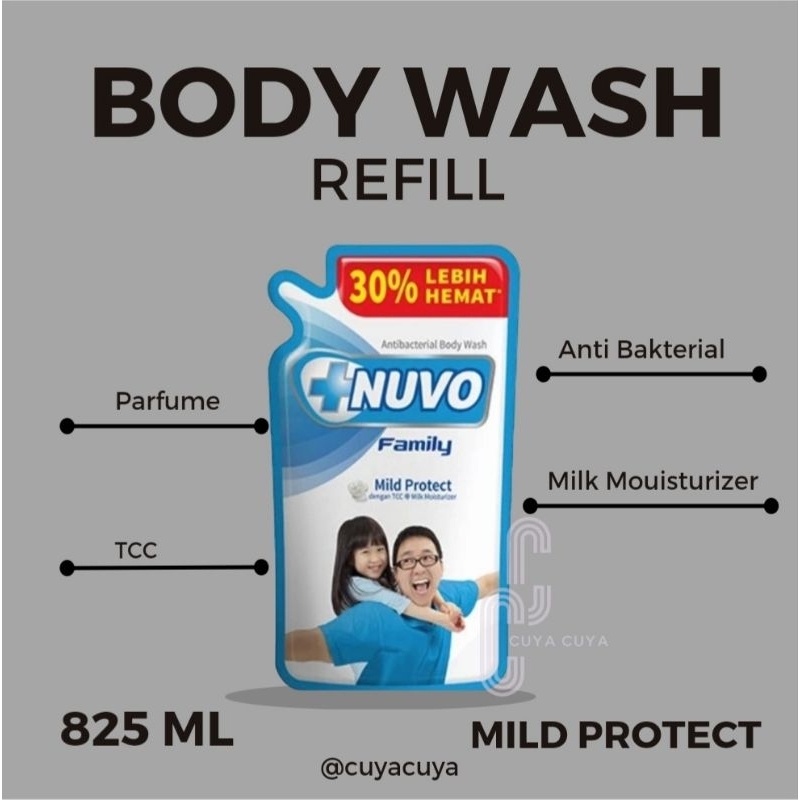 Jual NEW Watsons Love My Skin Cream Gel Body Wash 1000ml / Nuvo Refill ...