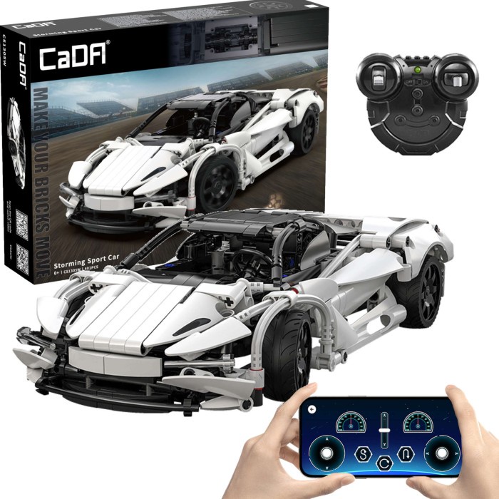 Jual Double E CaDA Bricks C51305W Storming Sports Car RC Dual Mode 2 ...
