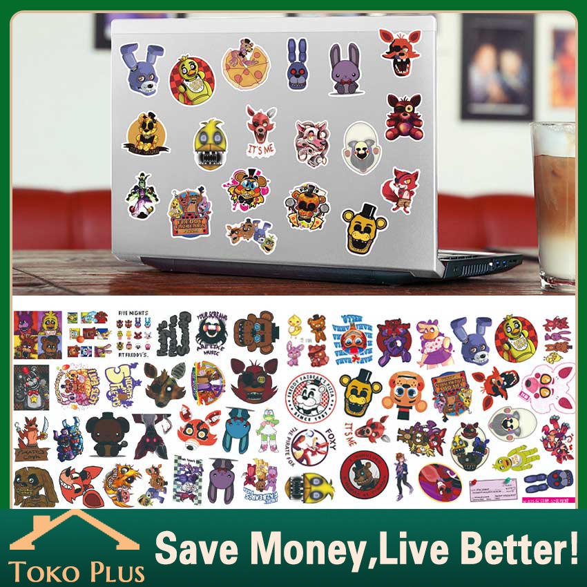 Jual 100 Pcs Stiker Stiker Desain Anime Five Nights at Freddy's Series ...