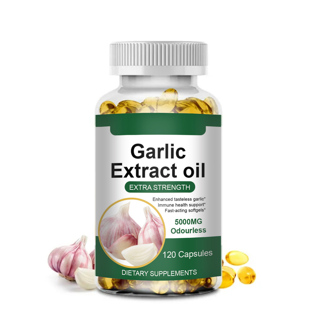 Jual Mulittea Organic Garlic Capsules 5000Mg for Lowering Cholesterol ...