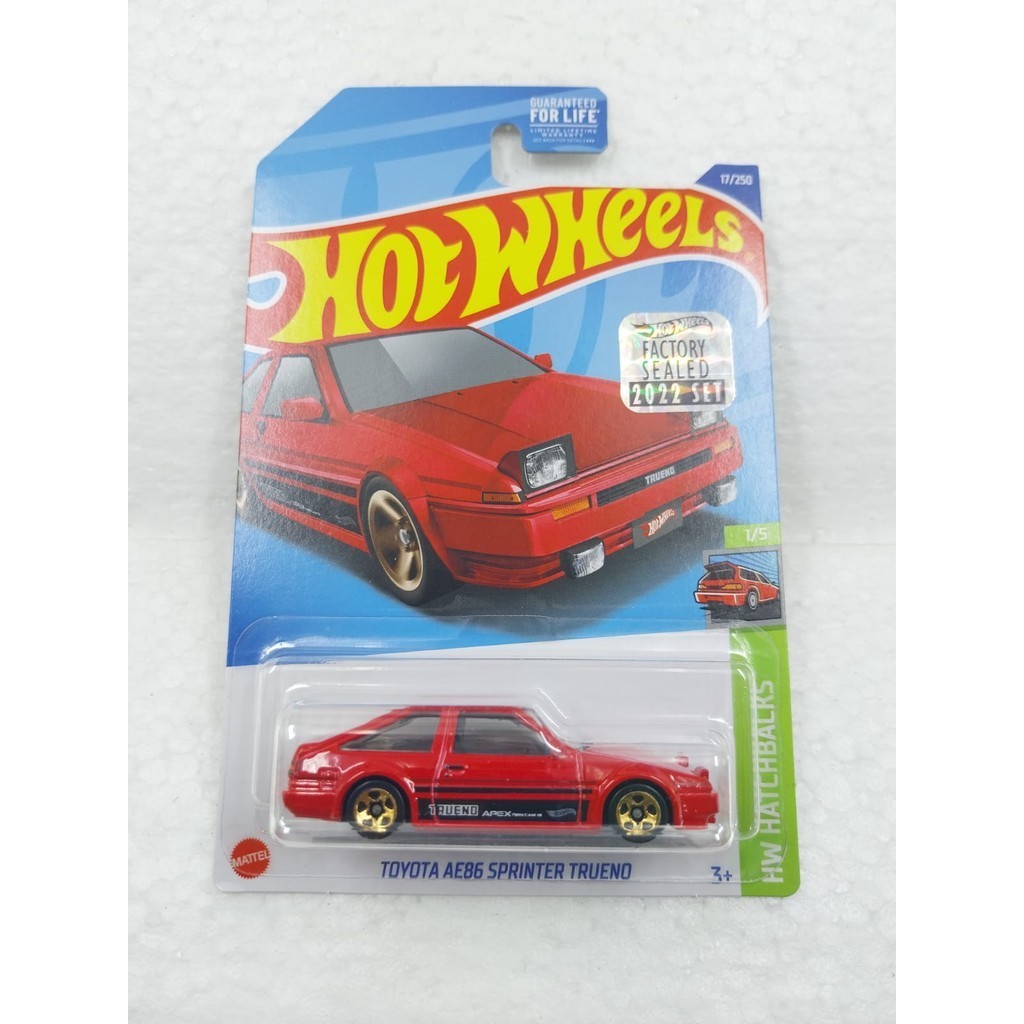 Jual Hot Wheels Toyota AE86 Sprinter Trueno Merah Factory Sealed FS22 ...