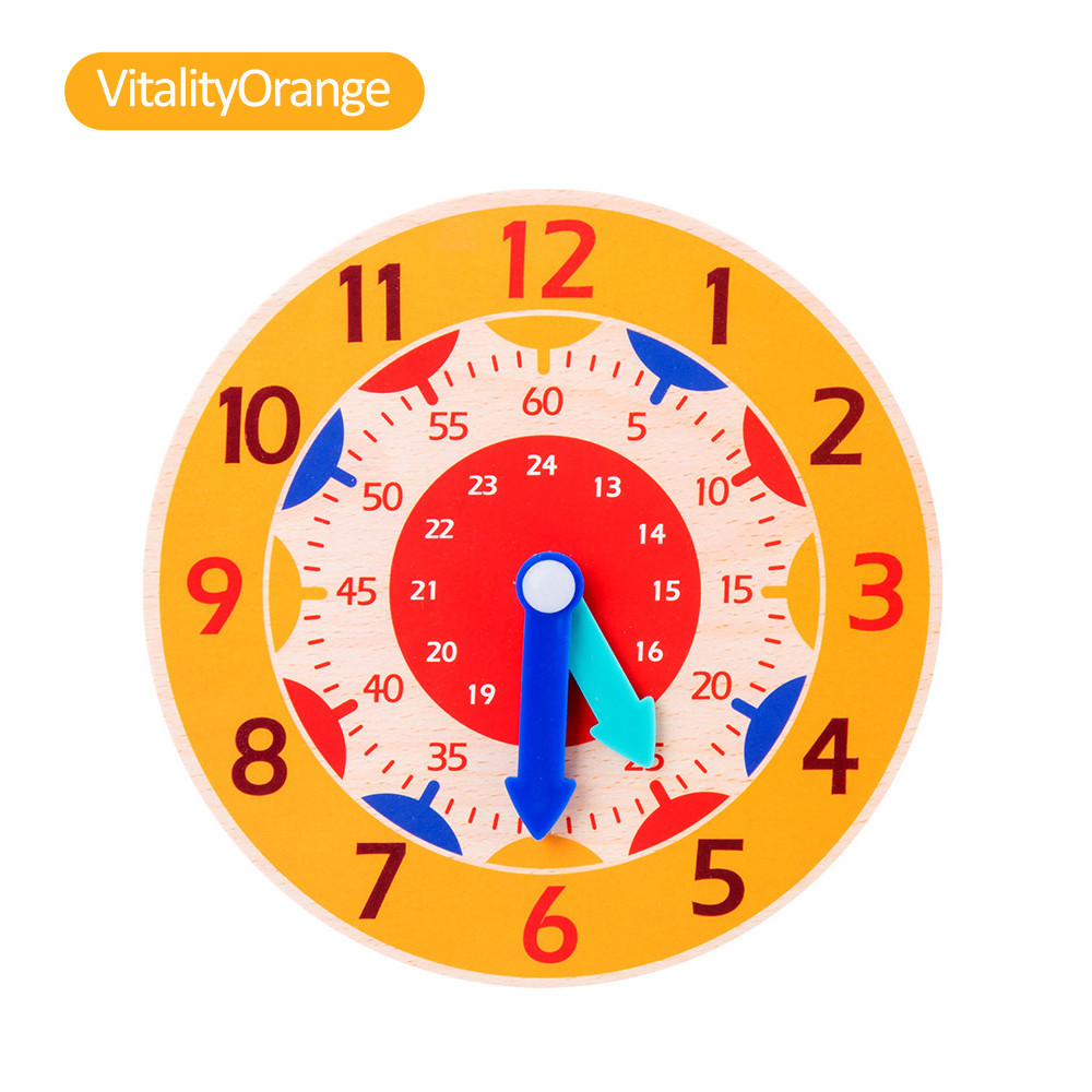 Jual LAKOE Jam Mainan Anak Belajar/Jam Kayu / Wooden Clock/ Mainan ...