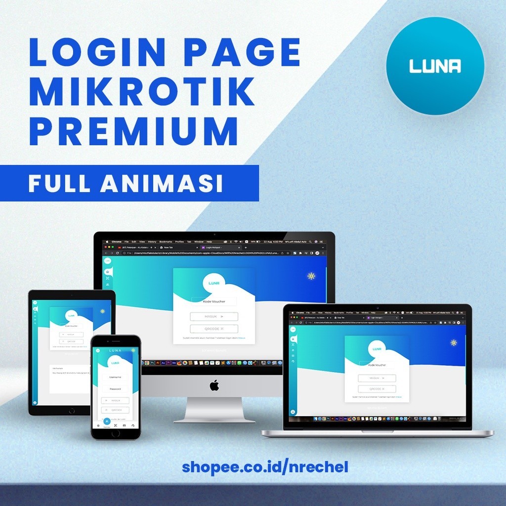 Jual Template Full Animasi Login Page Hotspot Mikrotik Premium (LUNA v ...