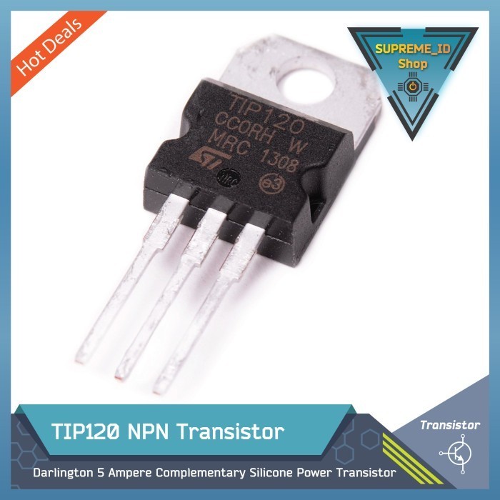 Jual TIP120 NPN Power Transistor | 5A 60V | Shopee Indonesia