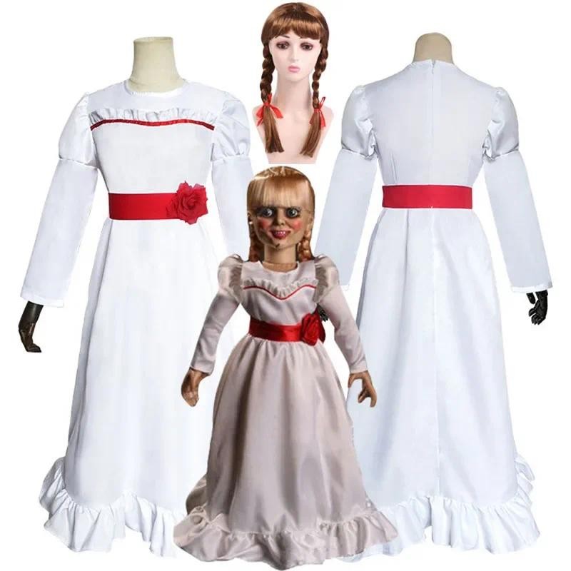 Jual Bride of Chucky Annabelle Dress The Conjuring Doll Cosplay Costume ...