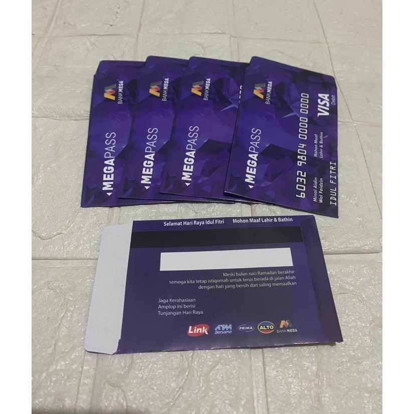 Jual Ampau amplop lebaran karakter UANG ATM DF 100 lembar - MEGA BIRU | Shopee Indonesia