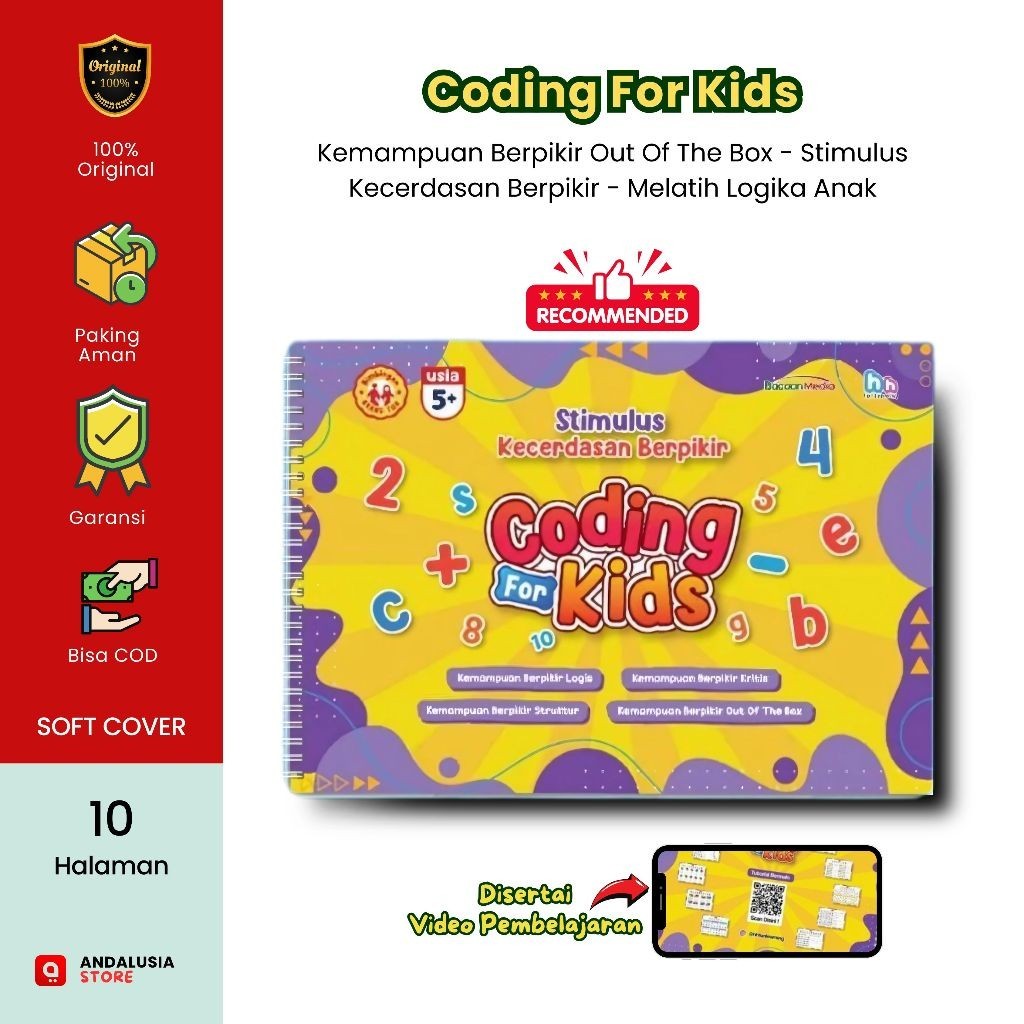 Jual Buku Anak Coding For Kids - Stimulus Kecerdasan Berpikir Asah Otak ...