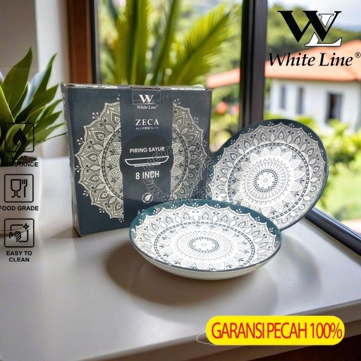 Jual Piring Aesthetic 1 PCS Plate WHITELINE Fruit Shape 8in ZECA Piring ...