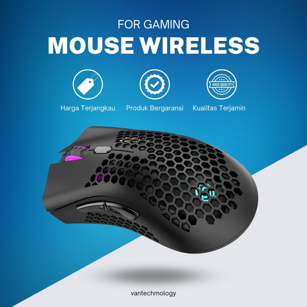 Jual K-Snake Mouse Gaming Wireless Nirkabel Lampu RGB Rechargeable ...