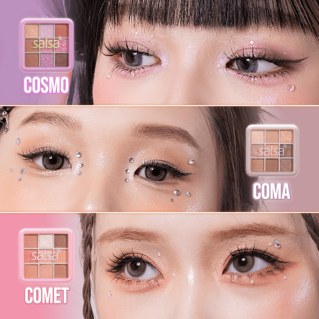 Jual MFI - SALSA Galaxy Palette Eyeshadow | 9 Shades Eyeshadow | Netto ...