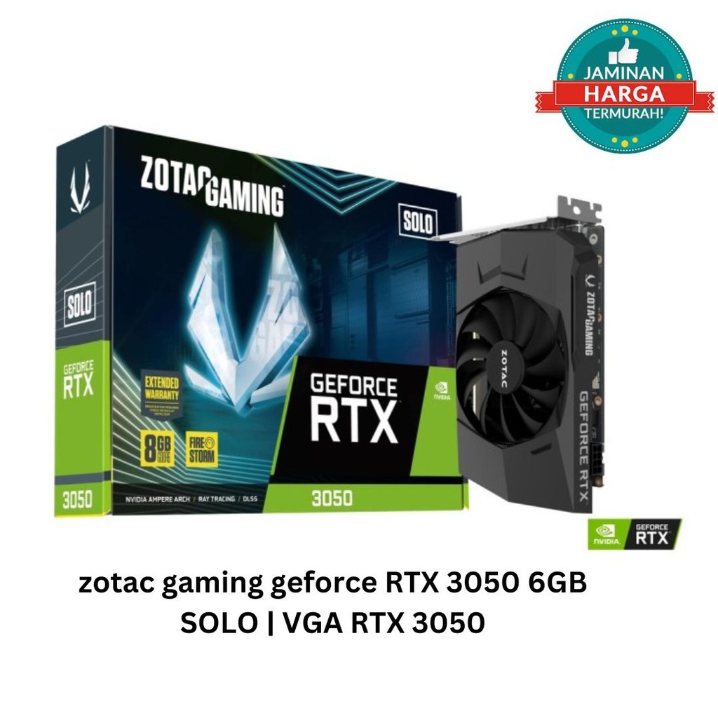 Jual VGA Graphic card zotac gaming geforce RTX 3050 6GB SOLO | VGA RTX ...